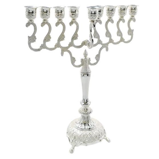 Silver Plated Menorah 42cm – Manchester Judaica